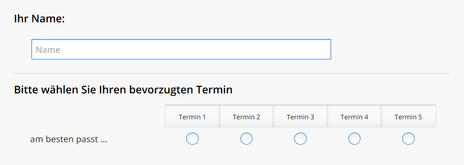 Terminfindung und -abstimmung